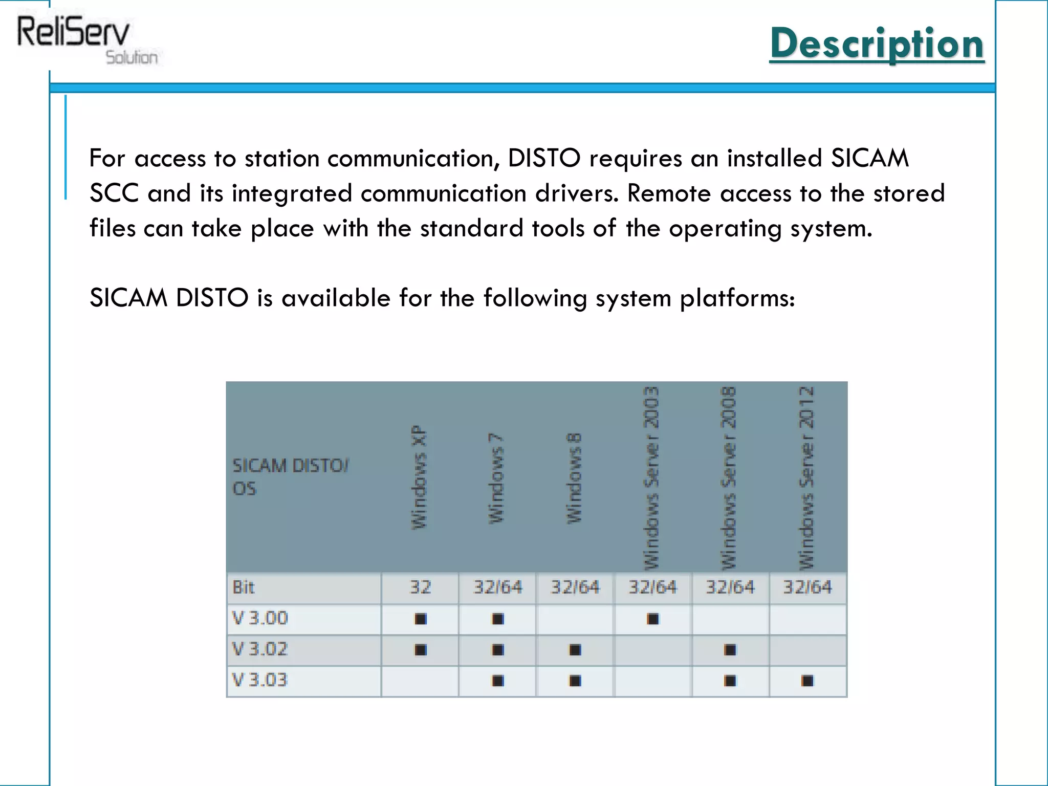 SICAM Disto substation automation | PDF | Operating Systems | Computer Software and Applications