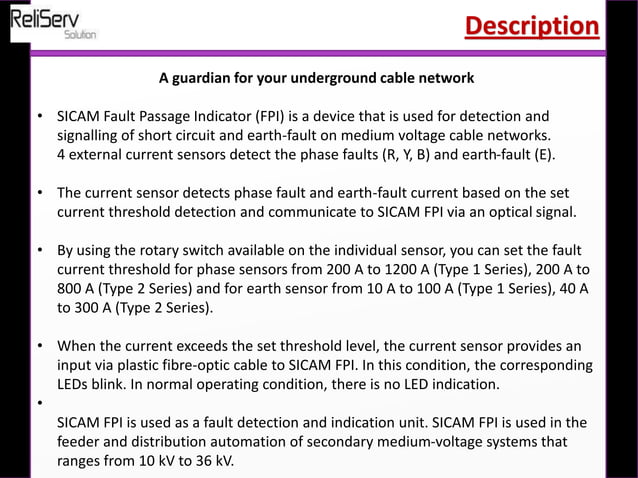 SICAM FPI - Fault Passage Indicator | PDF