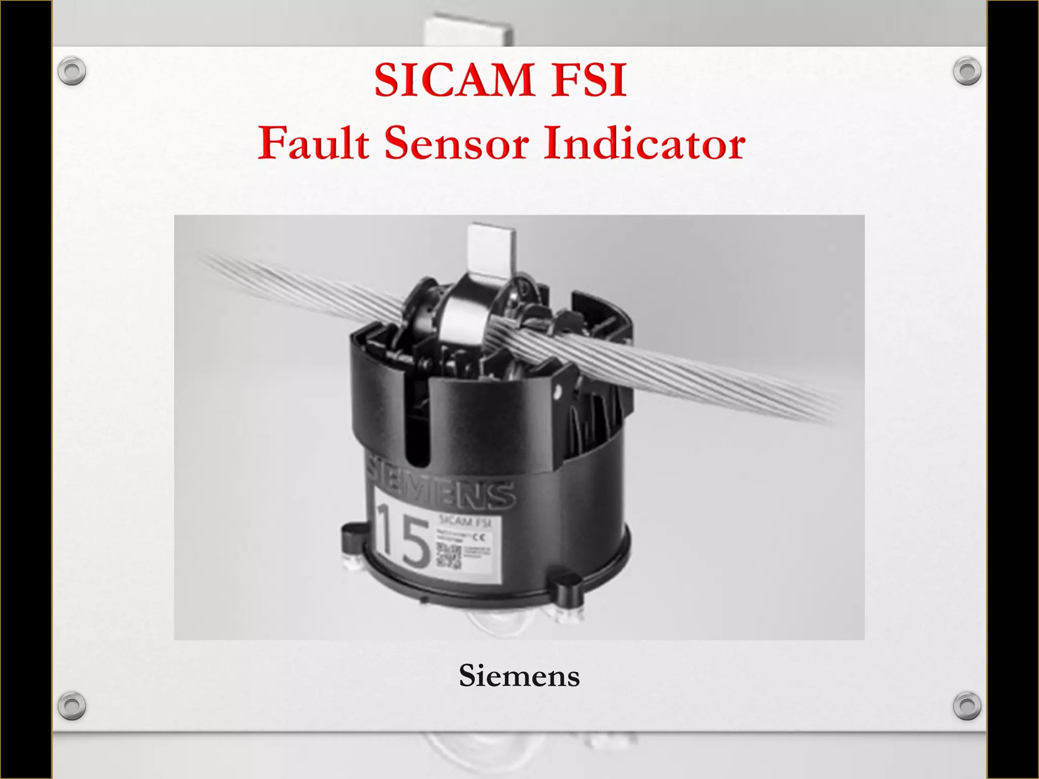 SICAM FSI – Fault Sensor Indicator | PPT