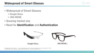 Identification and Authentication Using Blink with Smart Glasses | PPT