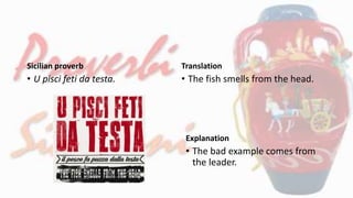 Sicilian proverbs | PPTX
