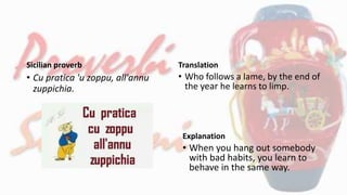 Sicilian proverbs | PPTX