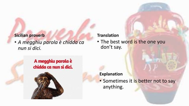 Sicilian proverbs | PPT