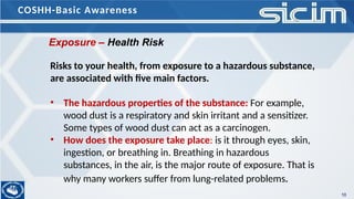 Sicim-COSHH Training checmical management.pptx | Lung and Respiratory ...