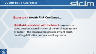Sicim-COSHH Training checmical management.pptx | Lung and Respiratory ...