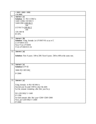 Si ci set 1 solutions | PDF