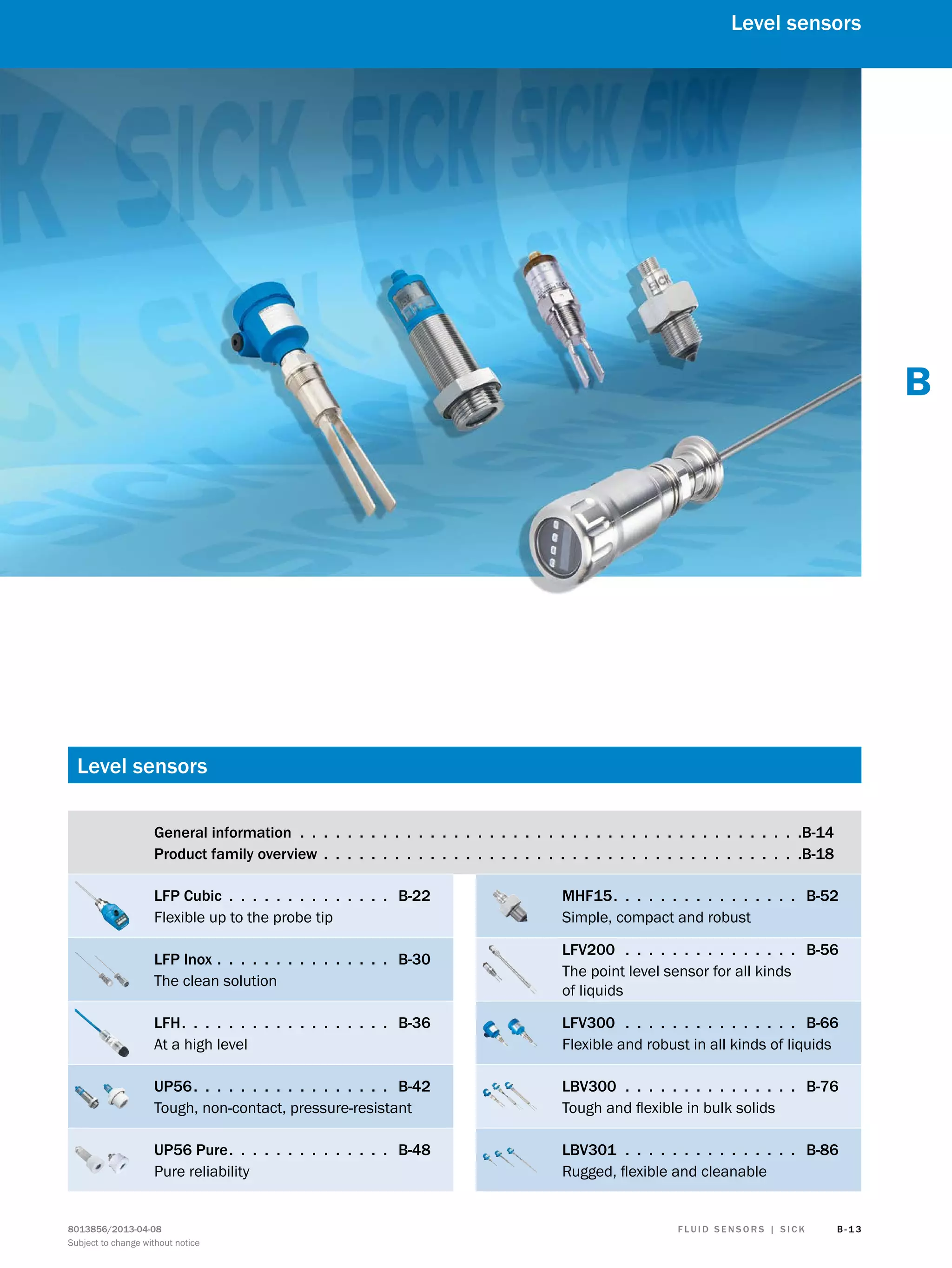 SICK - Sensors & Sensor Solutions - Catalogue | PDF
