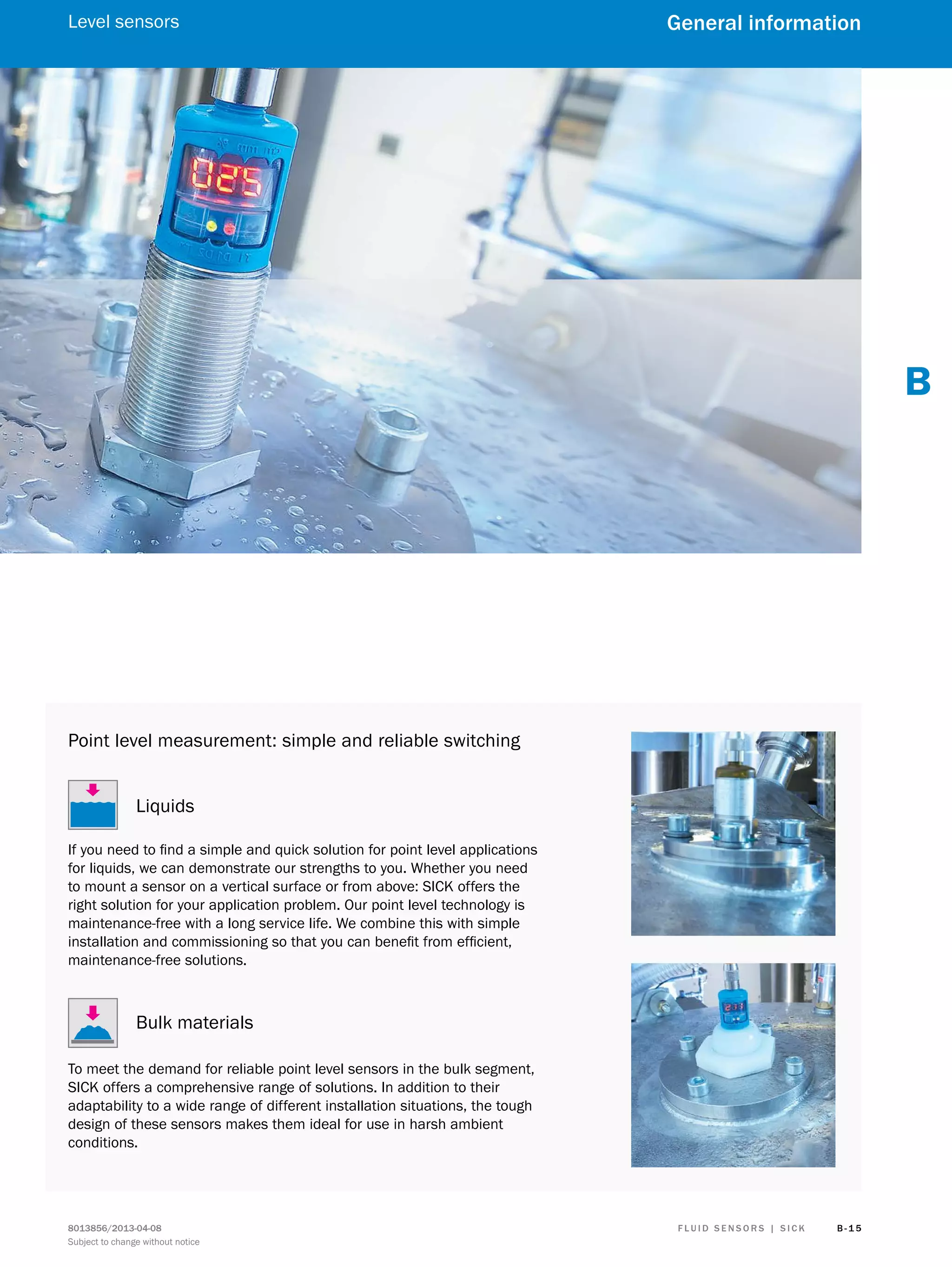 SICK - Sensors & Sensor Solutions - Catalogue | PDF