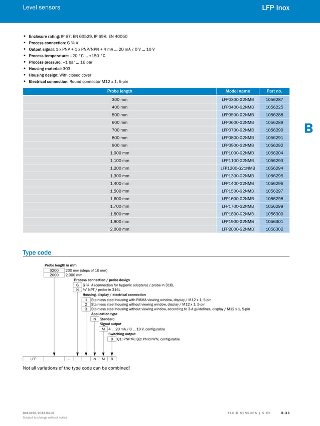 SICK - Sensors & Sensor Solutions - Catalogue | PDF