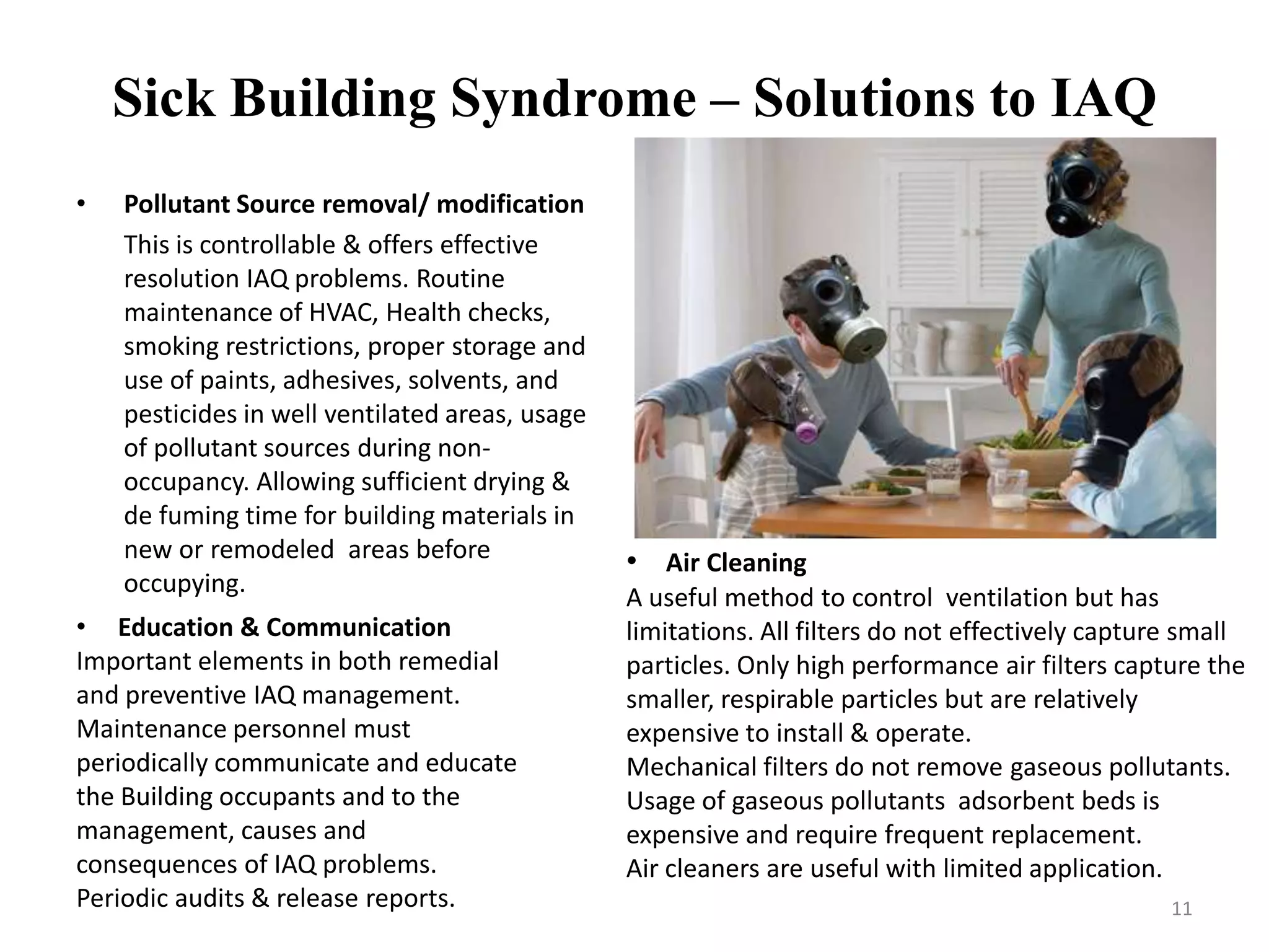 Sick Building Syndrome Iaq Hvac | PPTX