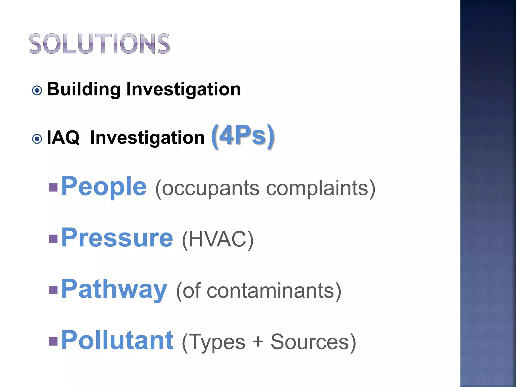 Sick building syndrome (SBS) in Saudi Aabia, causes, effects and ...