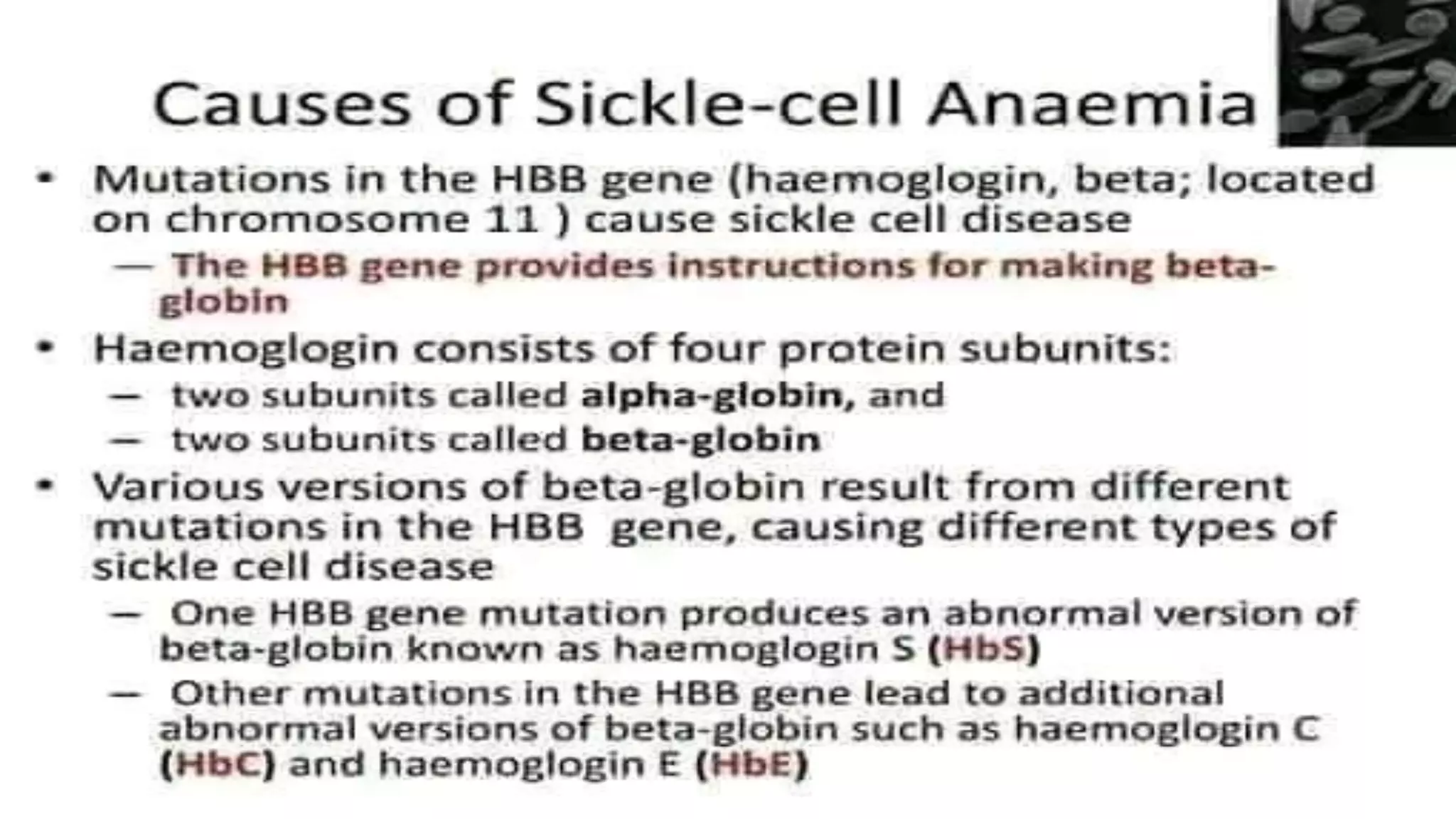 SICKEL CELL ANEMIA Slideshow | PPTX