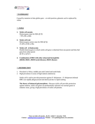 Sickle cell Anemia | PDF