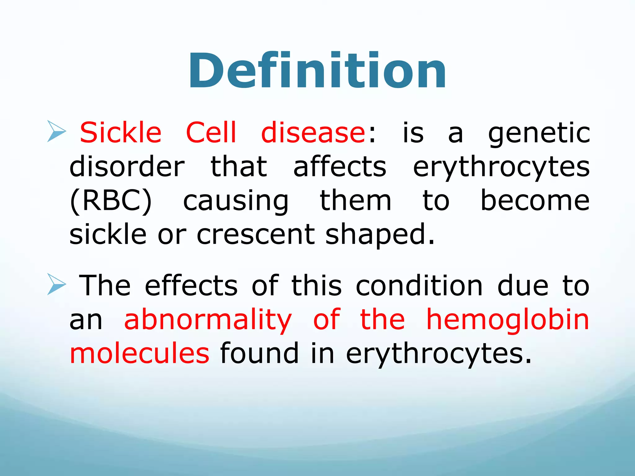 Sickle cell anemia | PPTX