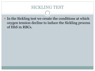 Sickle cell anaemia | PPTX