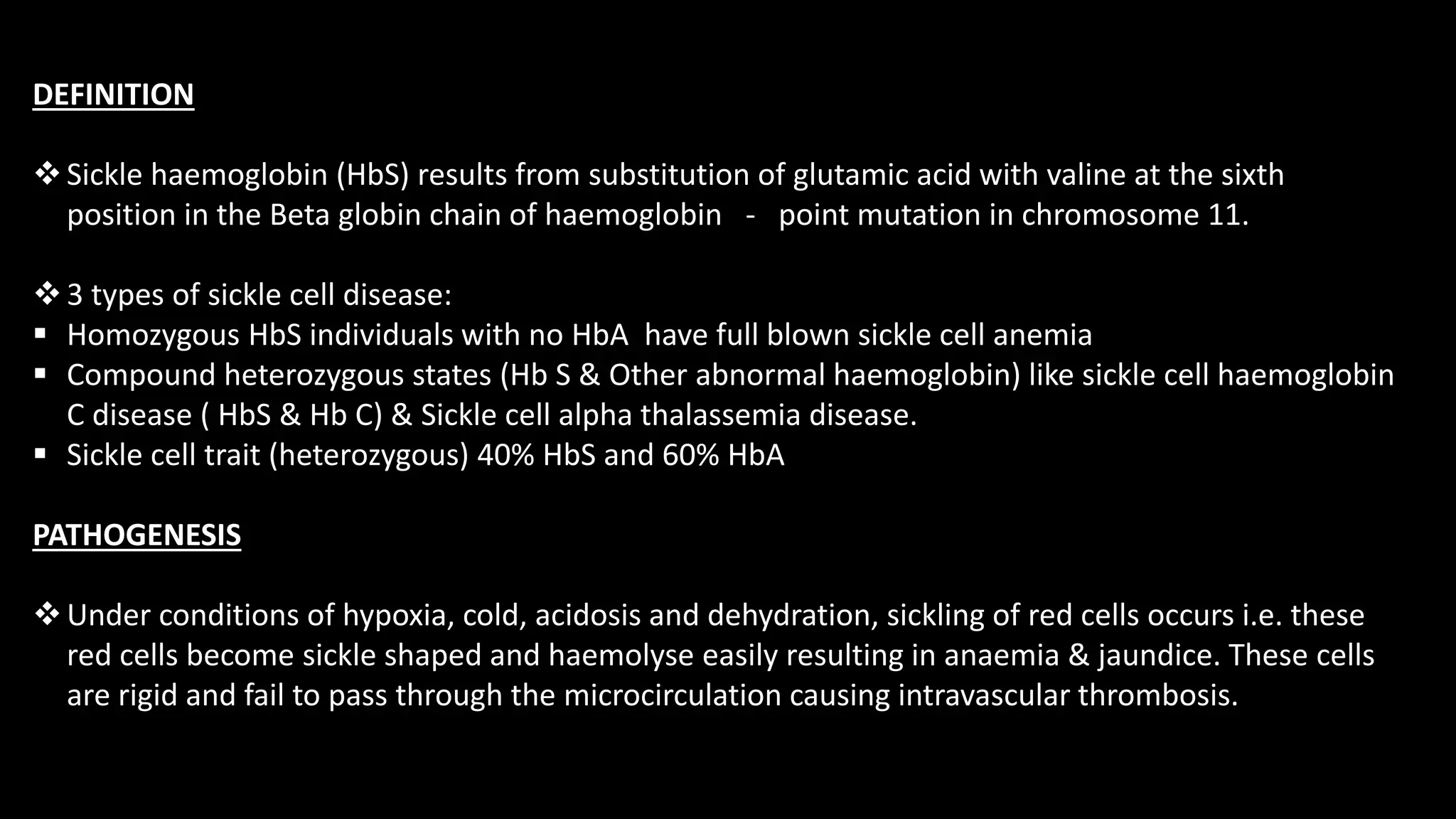 SICKLE CELL ANAEMIA IN PREGNANCY FOR MBBS UNDER GRADUATES OBG | PPTX