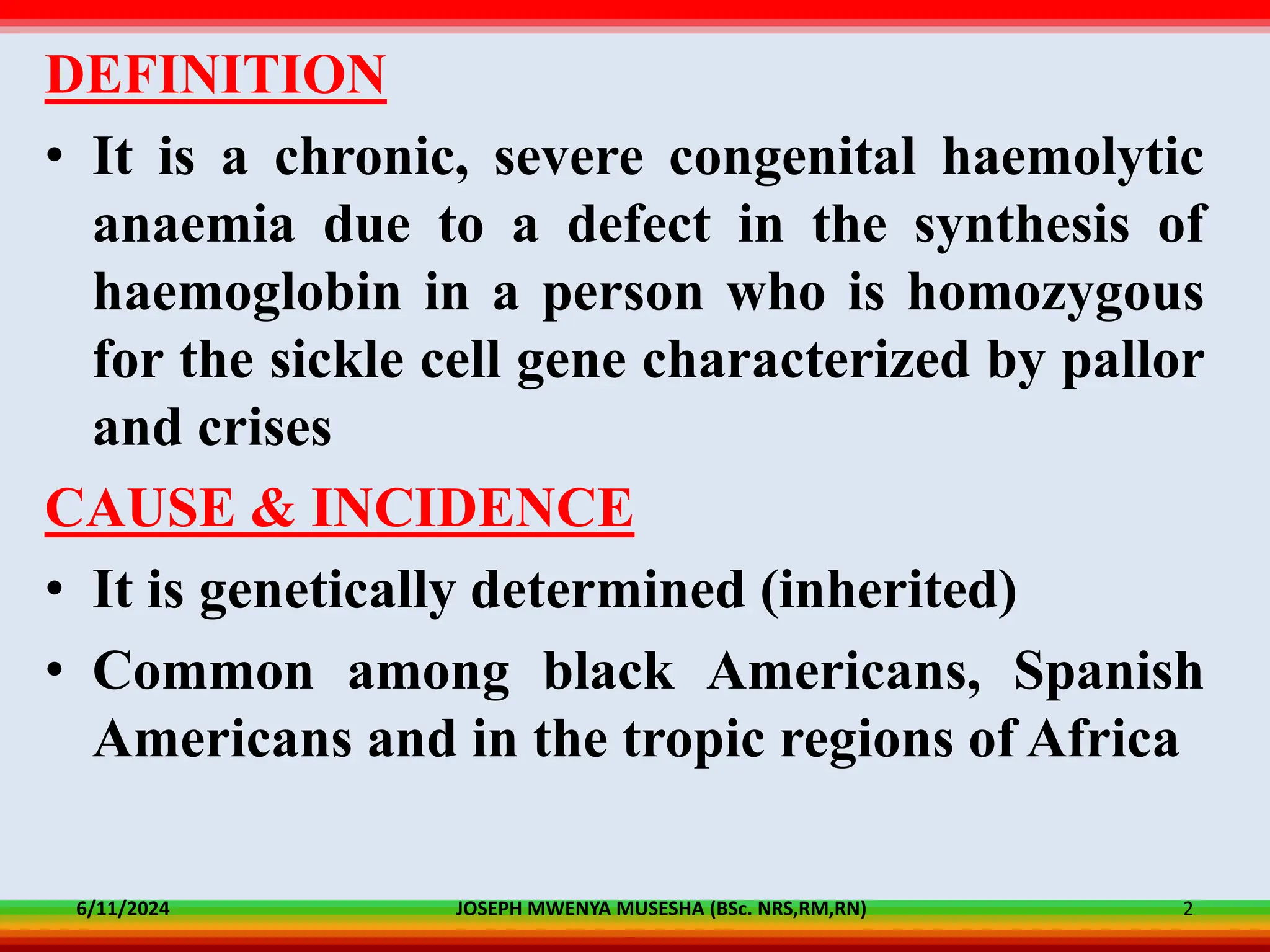 SICKLE CELL ANAEMIA ,TYPES AND MANAGEMENT | PPTX