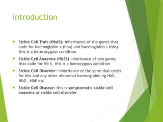 Sickle Cell Anaemia.pptx recomended for you | PPTX