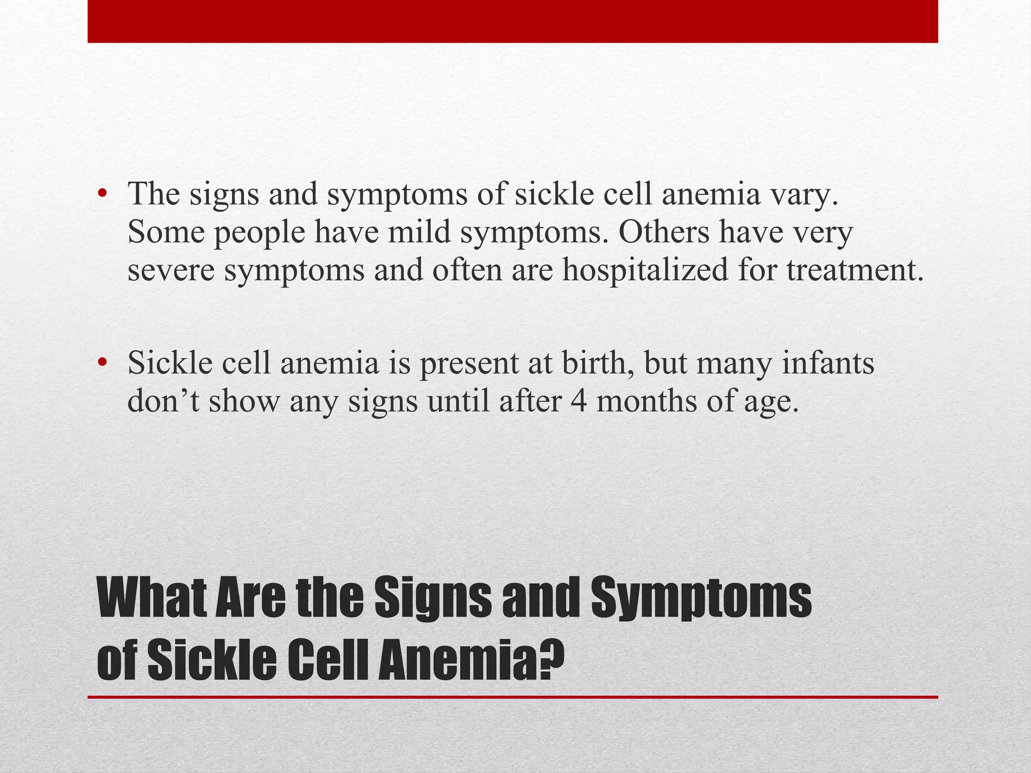 Sickle Cell Anemia | PPT