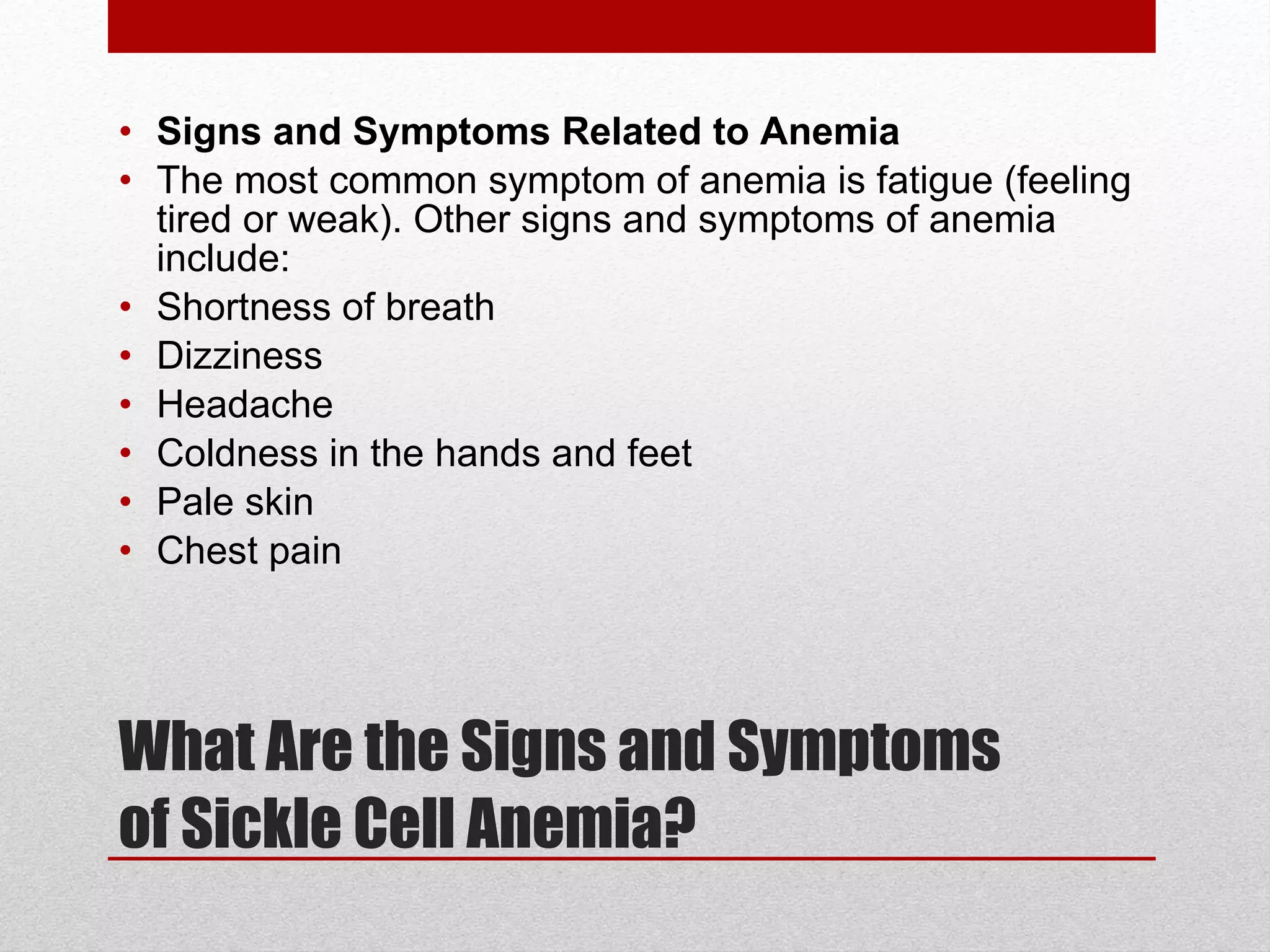 Sickle Cell Anemia | PPT