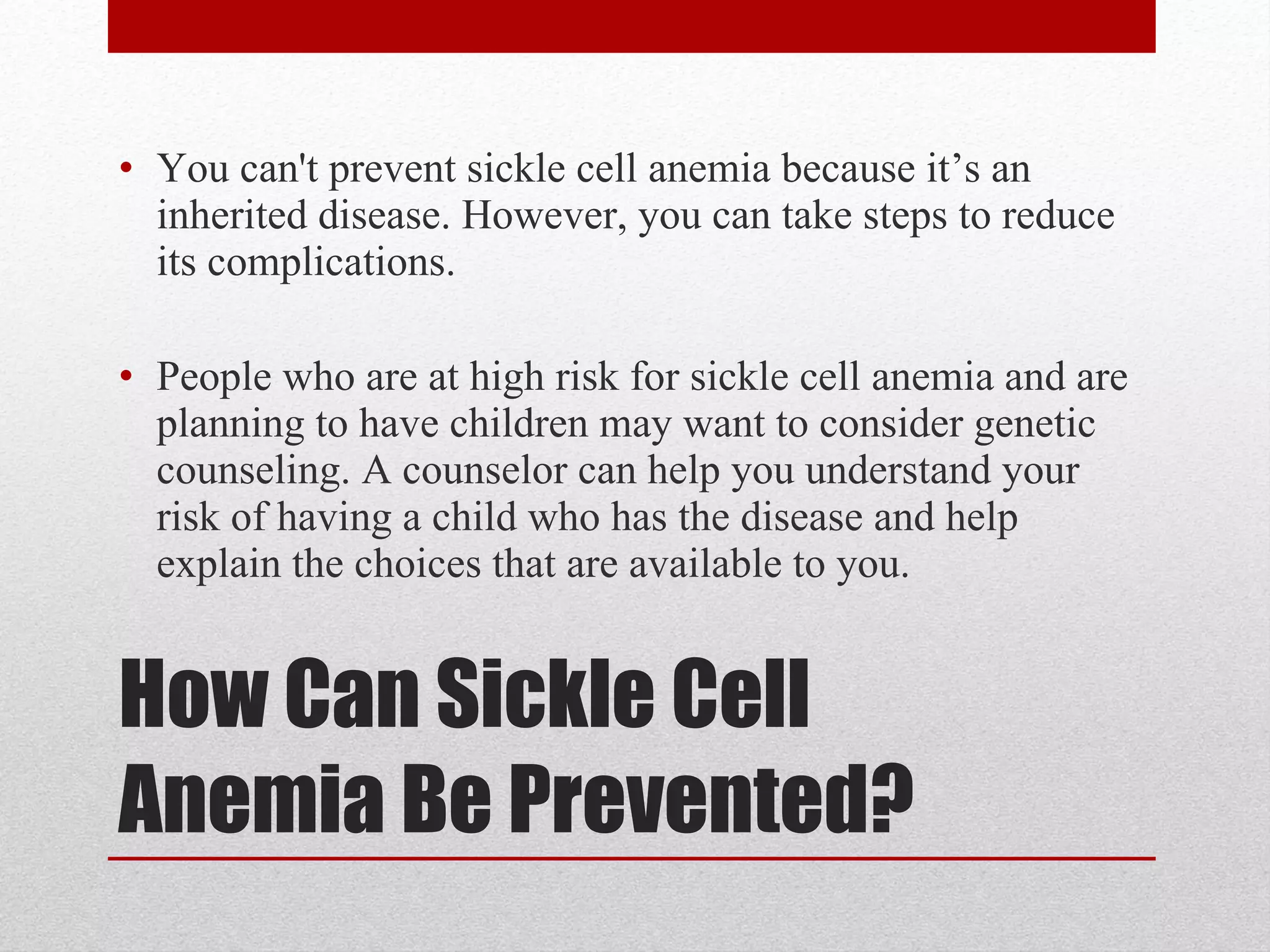 Sickle Cell Anemia | PPT