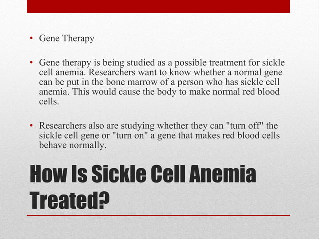 Sickle Cell Anemia | PPT | Blood Disorders | Diseases and Conditions