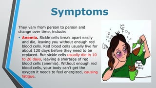 Sickle Cell Anemia with pathophysiology and explanation | PPTX