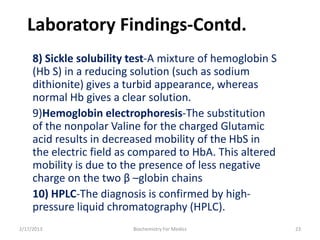 Sickle cell anemia- An Overview | PPTX