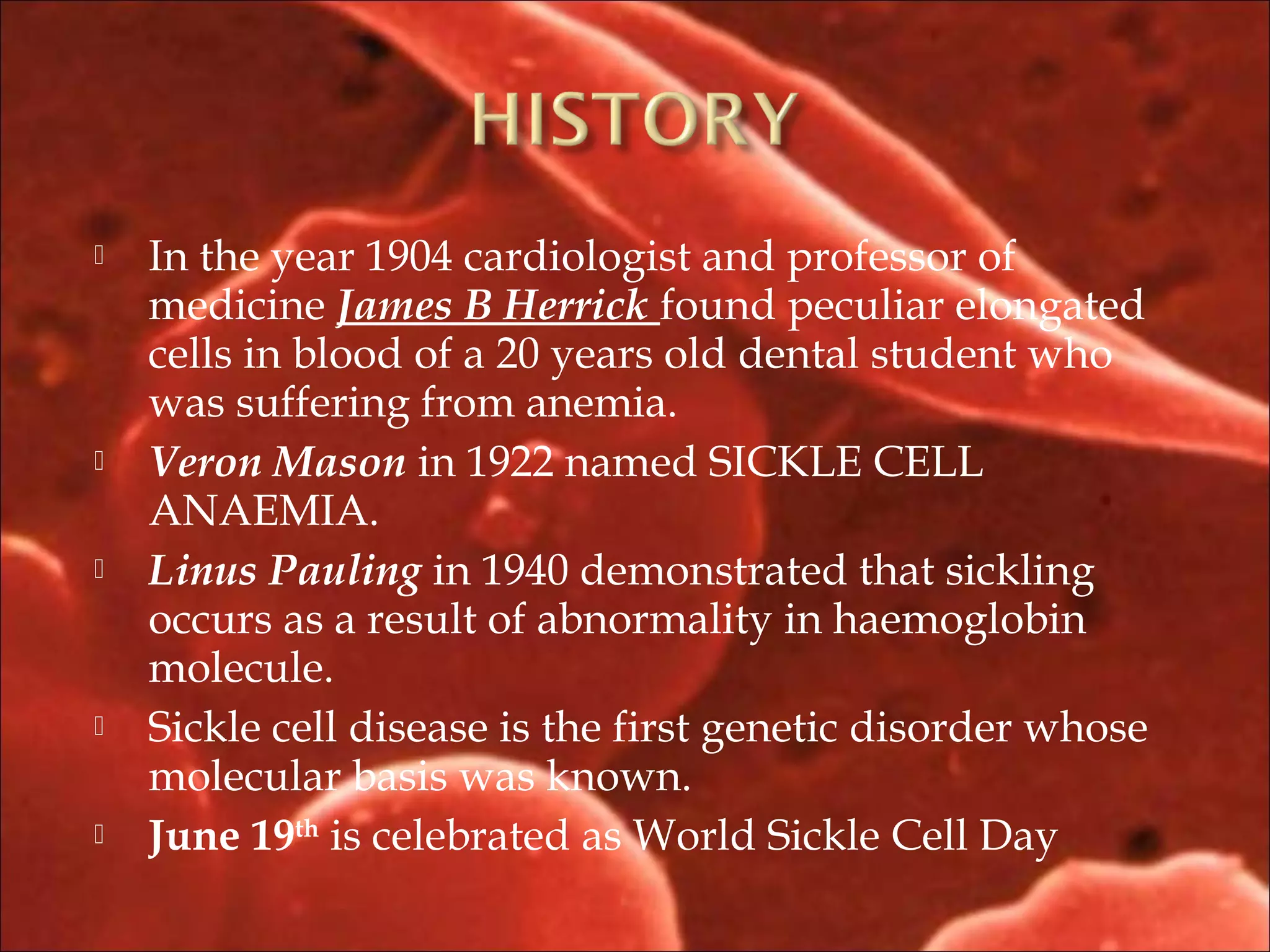 Sickle cell anemia | PPT