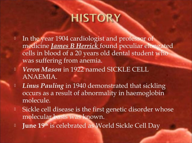 Sickle cell anemia | PPT