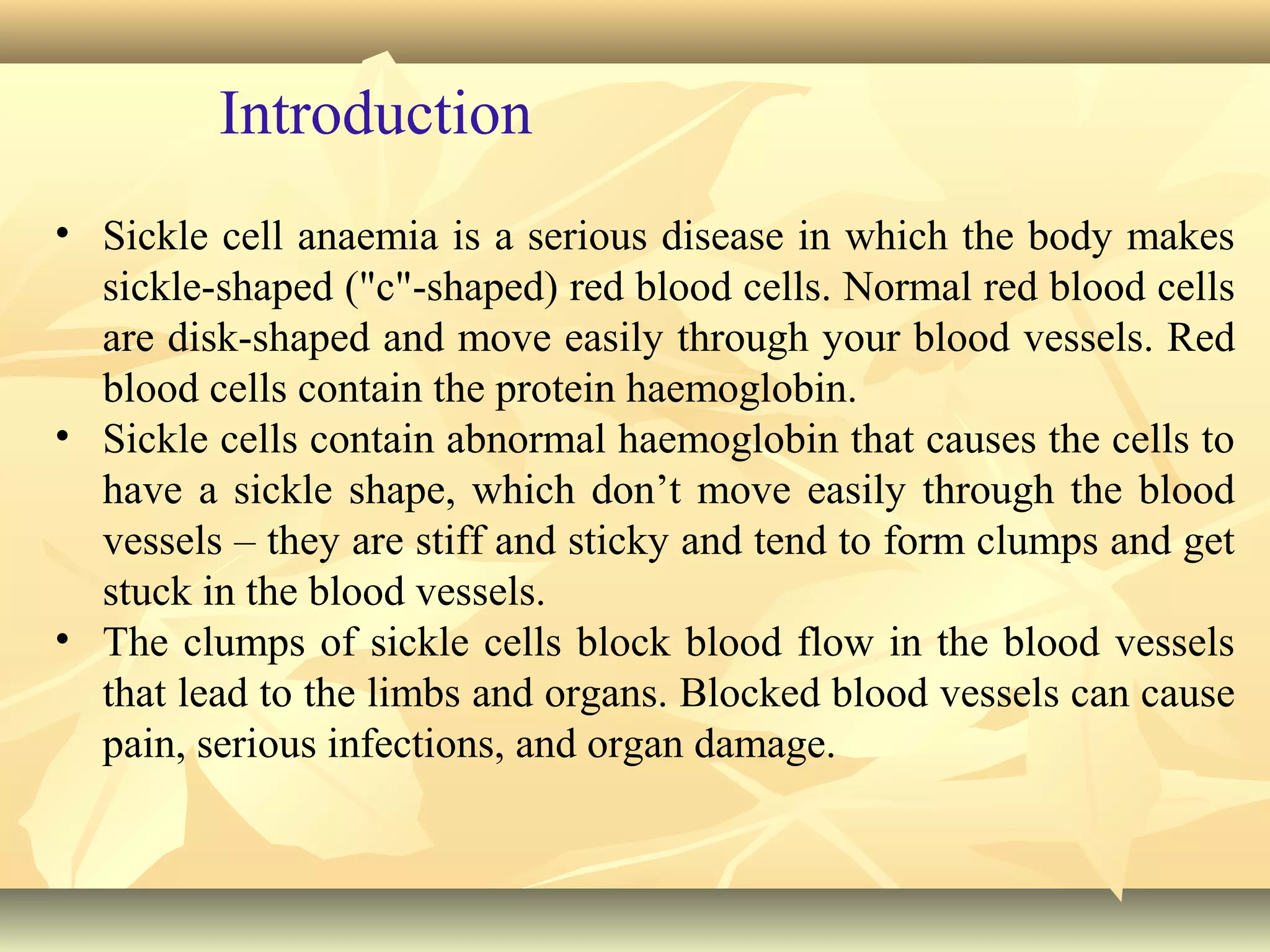 Sickle cell anemia | PPT