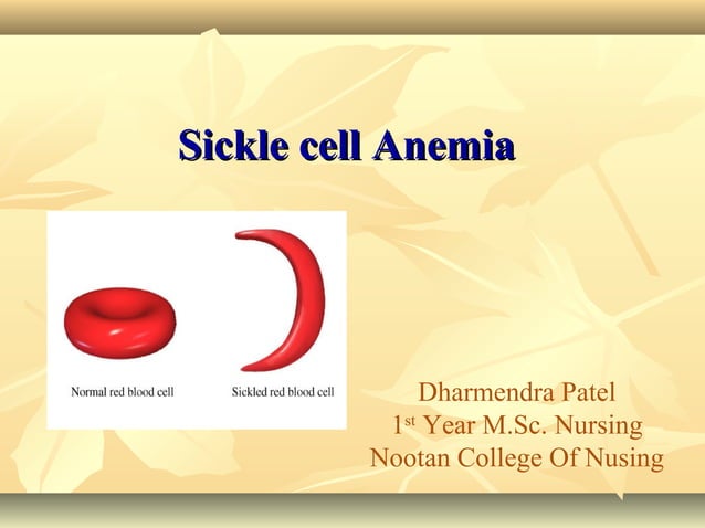 Sickle cell anemia | PPT