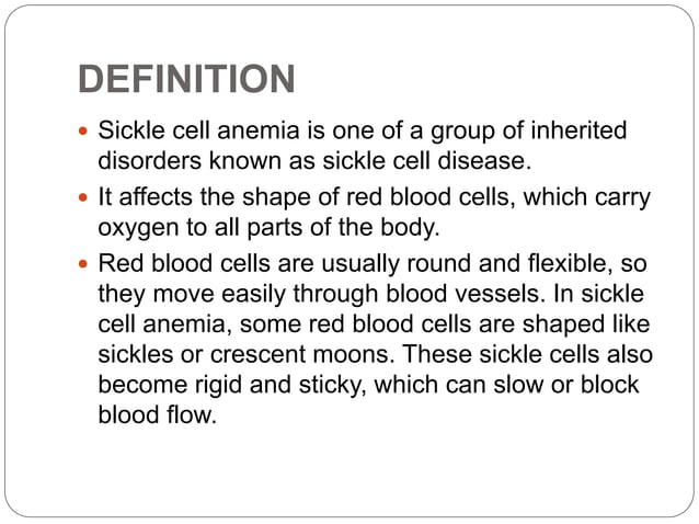 SICKLE CELL ANEMIA.pptx | Blood Disorders | Diseases and Conditions