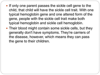 SICKLE CELL ANEMIA.pptx | Blood Disorders | Diseases and Conditions