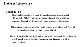 Sickle cell anemia.pdf |Hematology lecture| | PDF