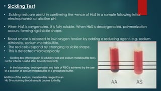 everything about SICKLE CELL ANEMIA (Biochemistry) | PPTX