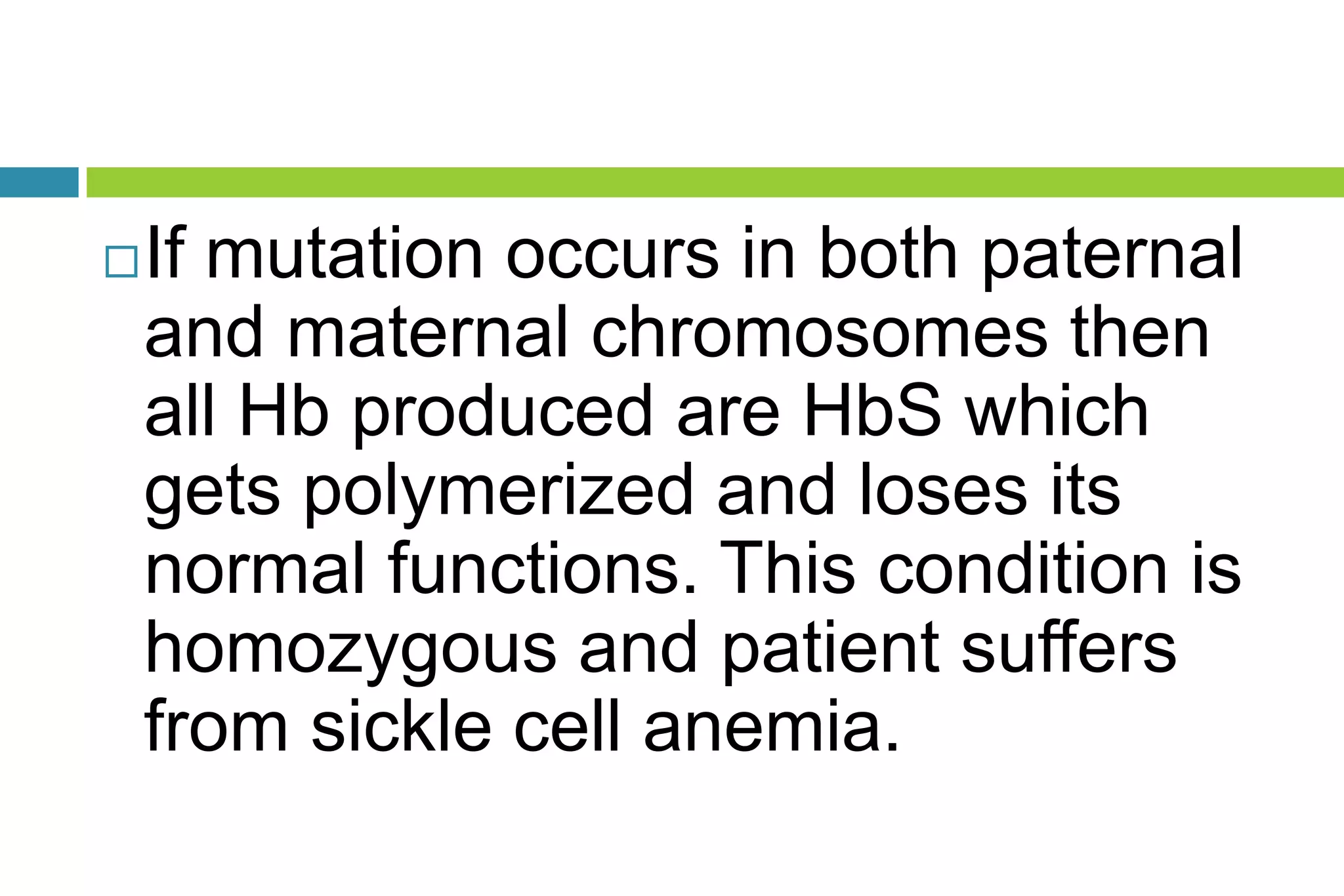 Sickle cell anemia | Hemoglobinopathies | PPTX