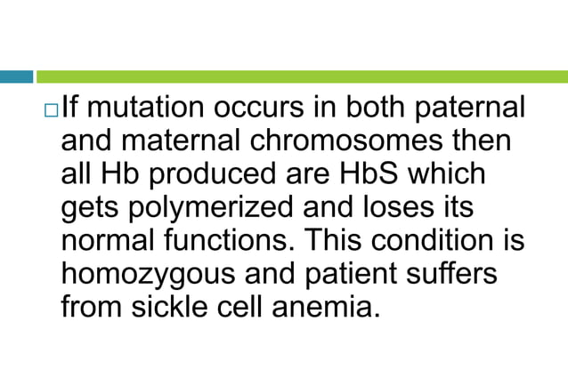 Sickle cell anemia | Hemoglobinopathies | PPT