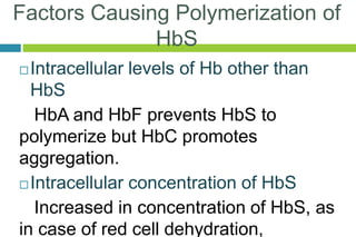 Sickle cell anemia | Hemoglobinopathies | PPTX