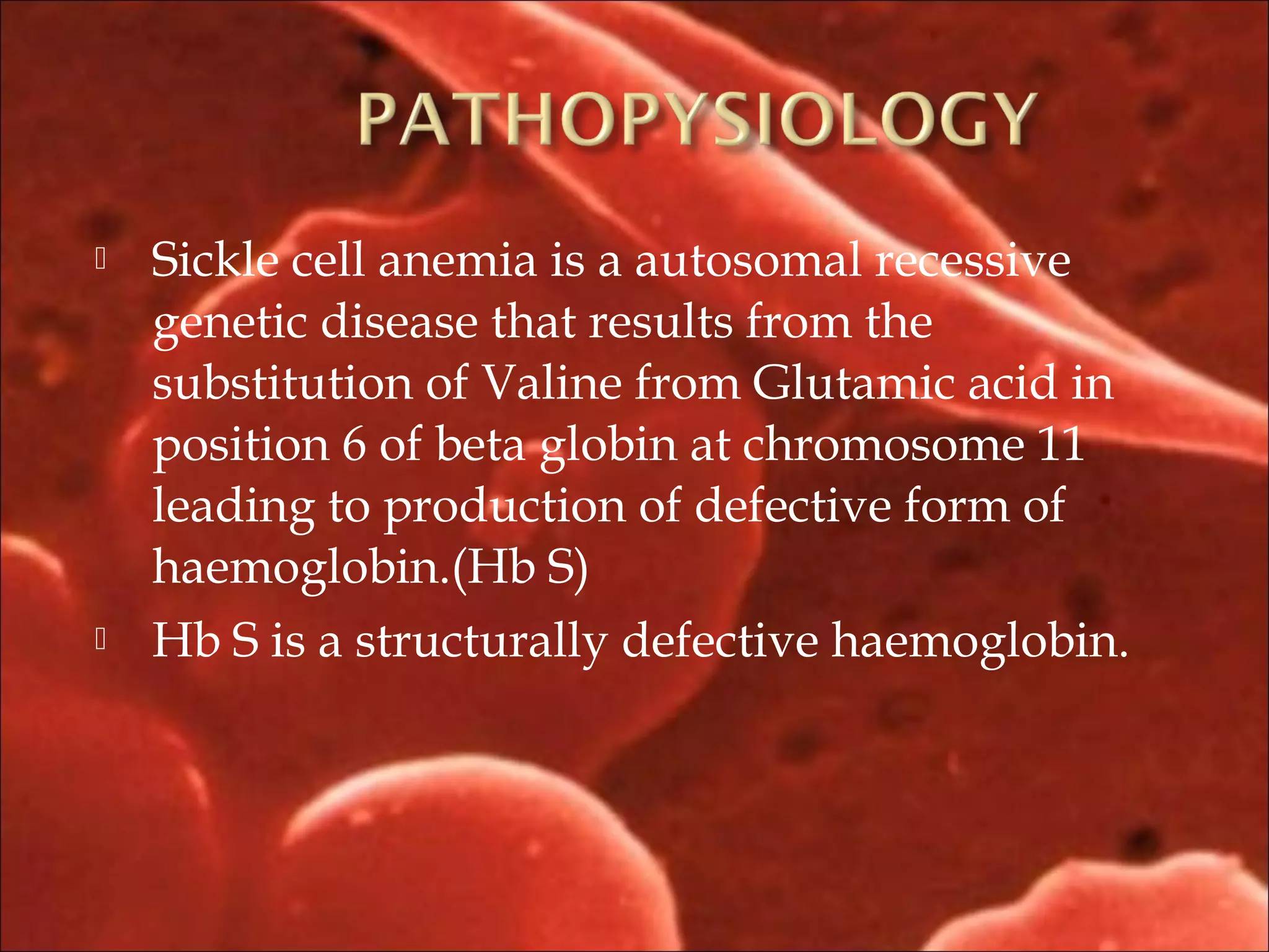 Sickle cell anemia - By Janaki raman | PPT