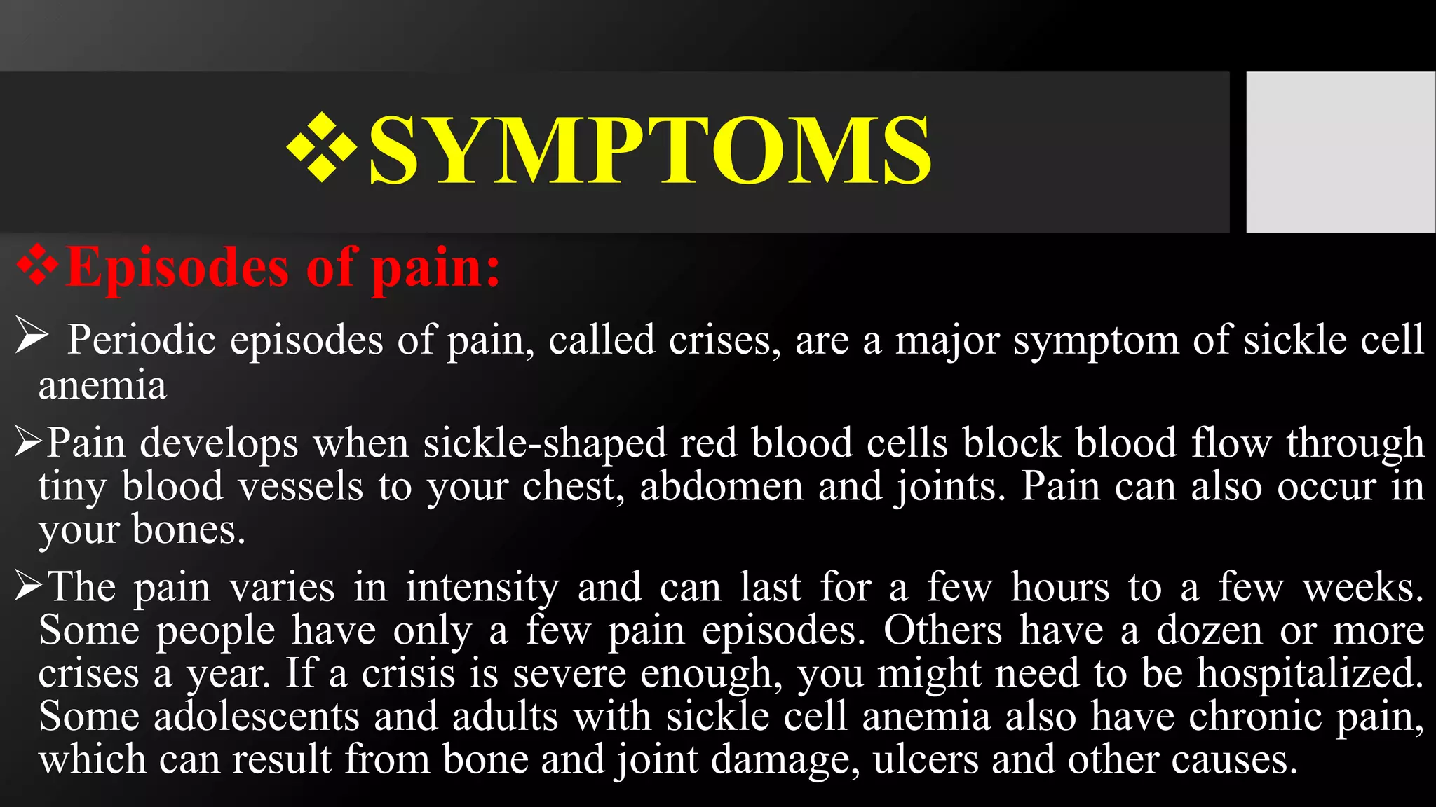 Sickle cell anemia | PPTX