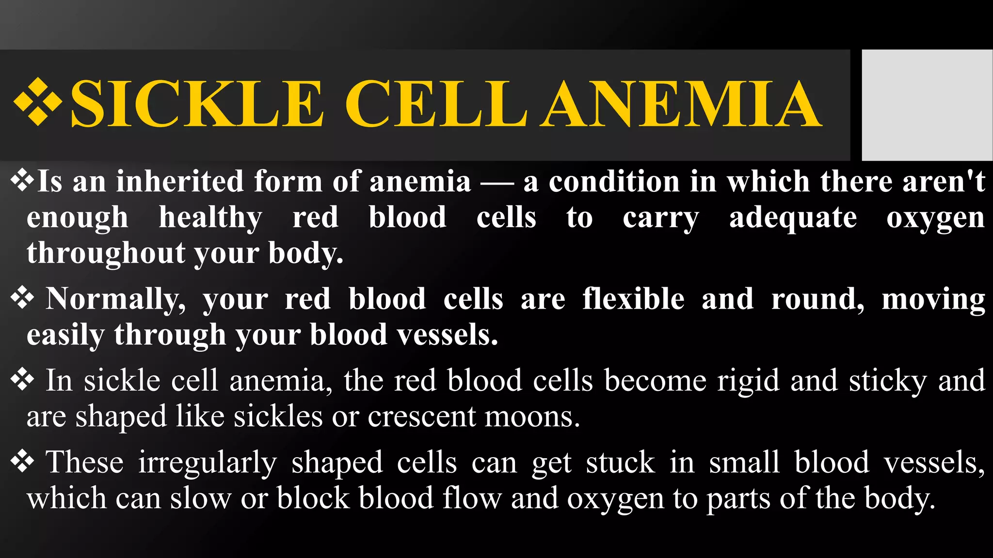 Sickle cell anemia | PPTX