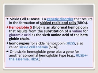 sickle cell anemia | PPTX