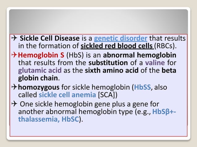 sickle cell anemia | PPT