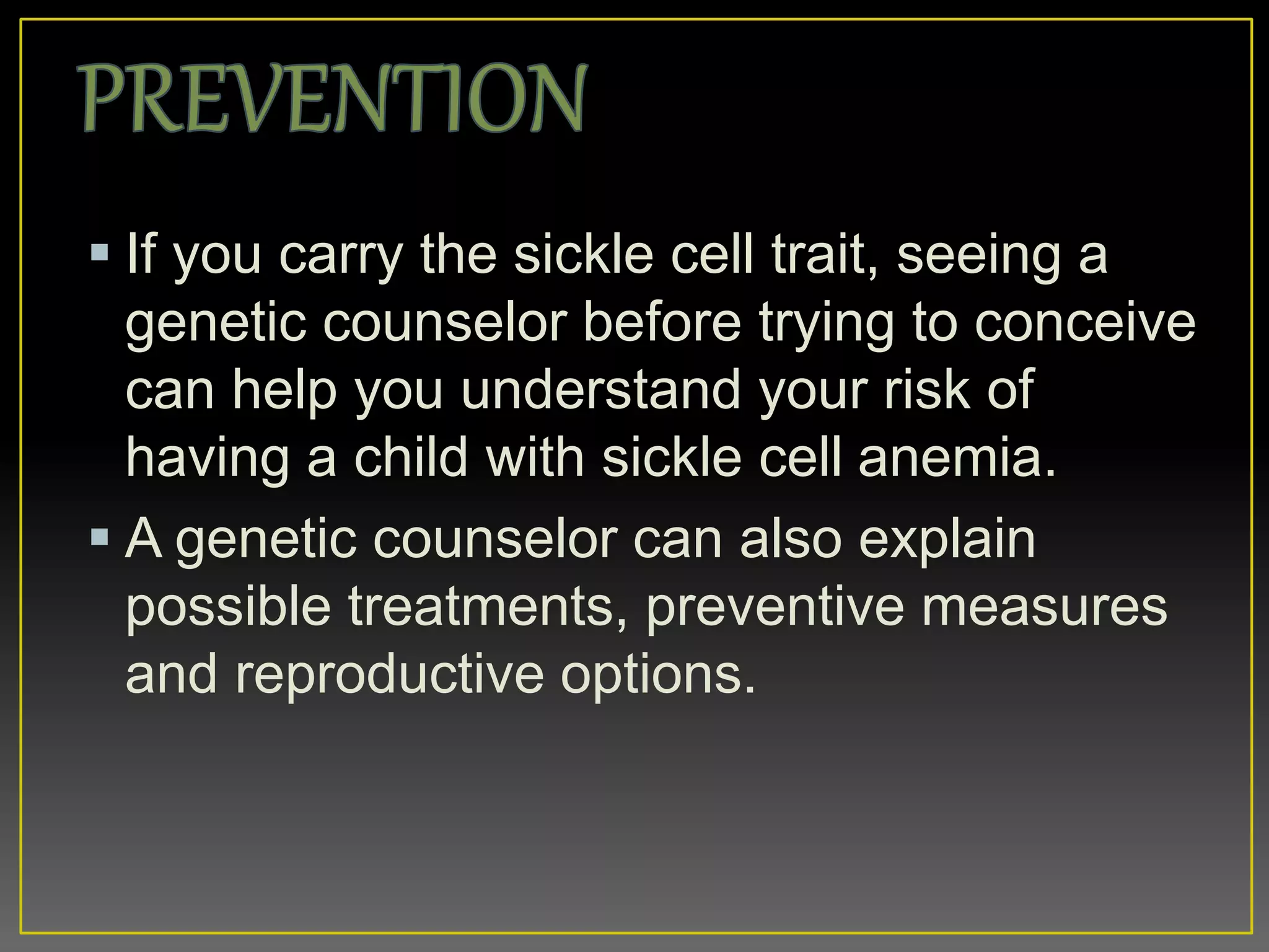 Sickle Cell Anemia Pptxpptx 0910