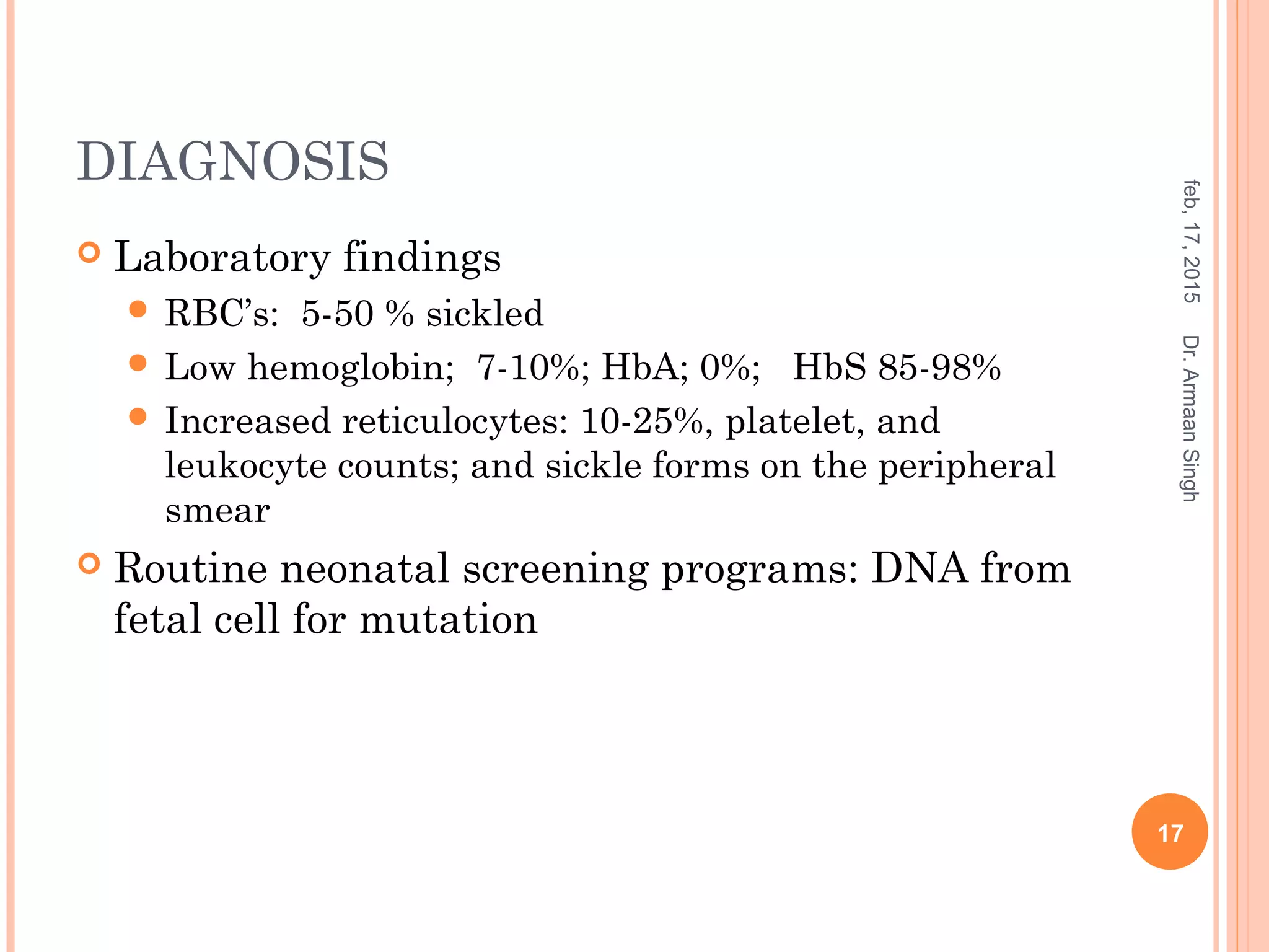 Sickle cell disease | PPT
