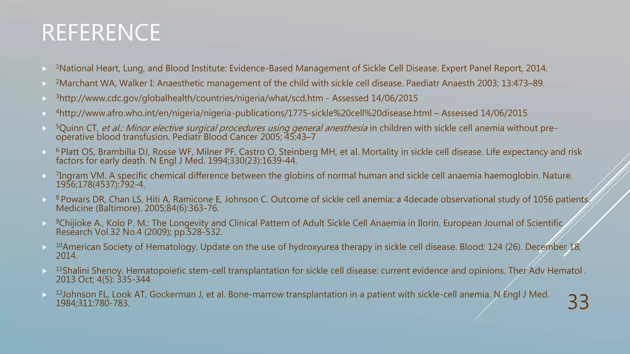 Sickle cell disease | PPTX