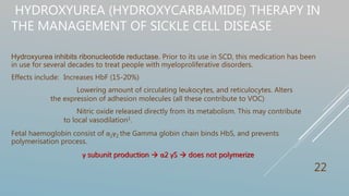 Sickle cell disease | PPTX | Blood Disorders | Diseases and Conditions