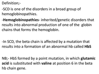 Sickle cell disease | PPTX