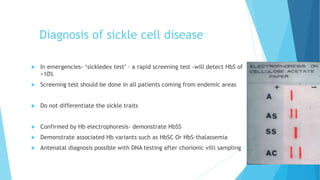 Sickle cell disease and anaeshesia | PPTX